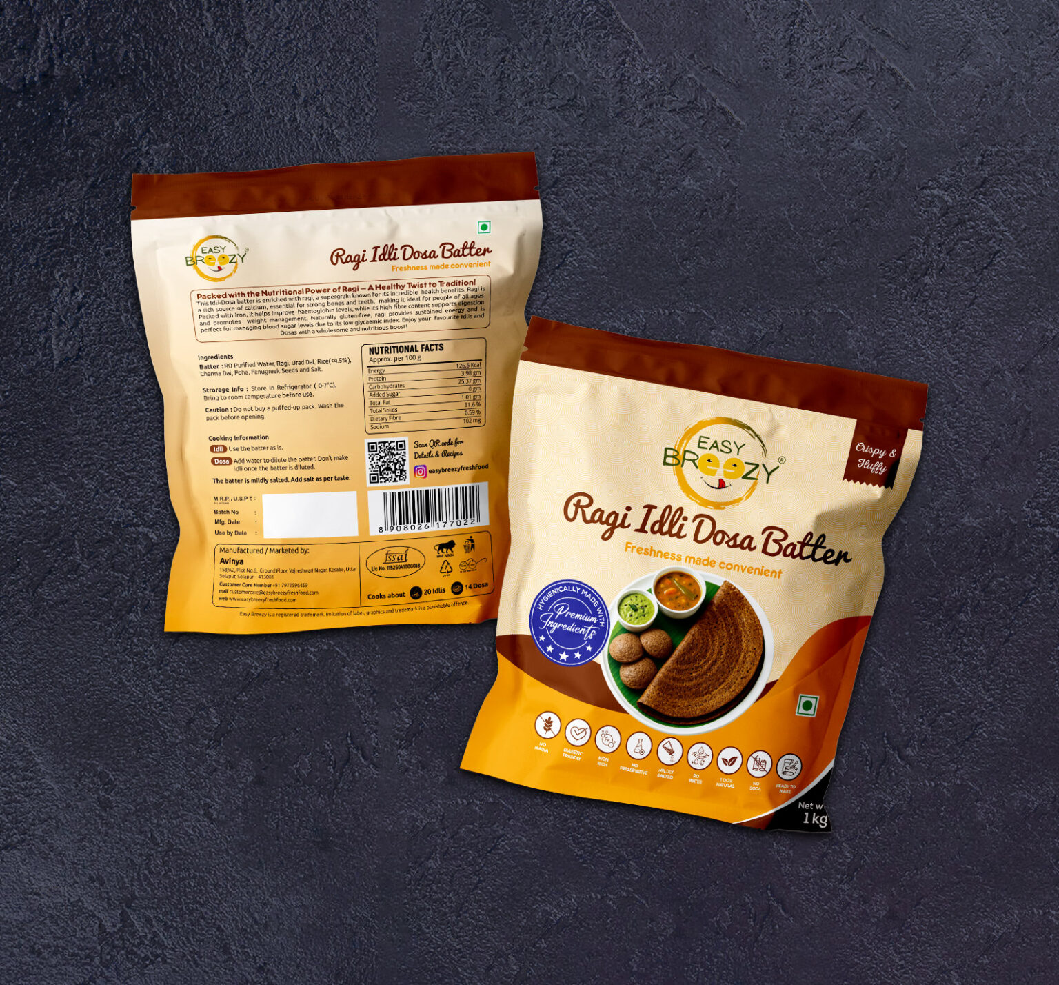 Ragi Idli Dosa Batter – Easy Breezy