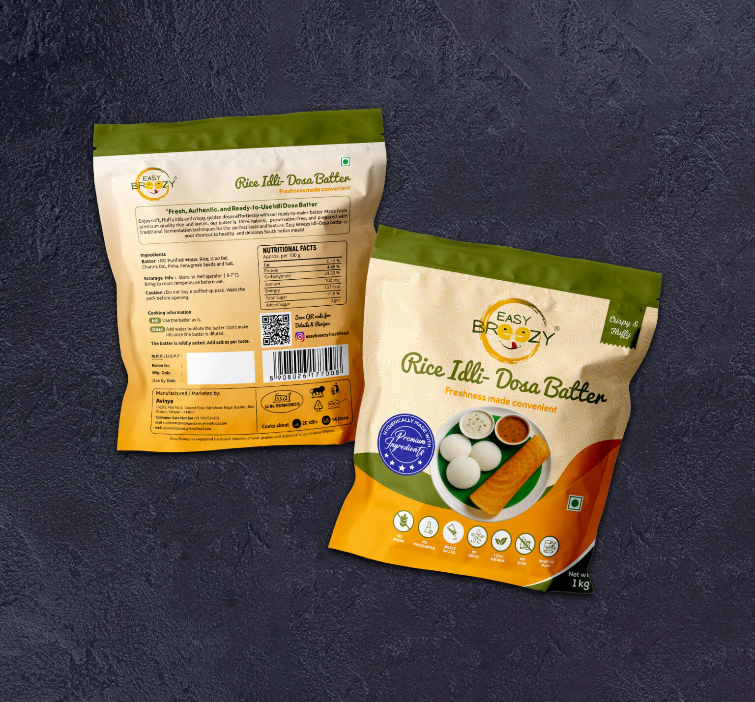 Rice Idli Dosa Batter – Easy Breezy